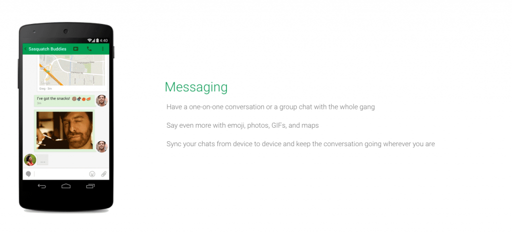 Gchat Hangouts and all its siblings communication apps by Google