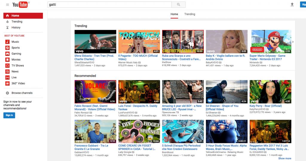 Search on YouTube: how to find content that interests you