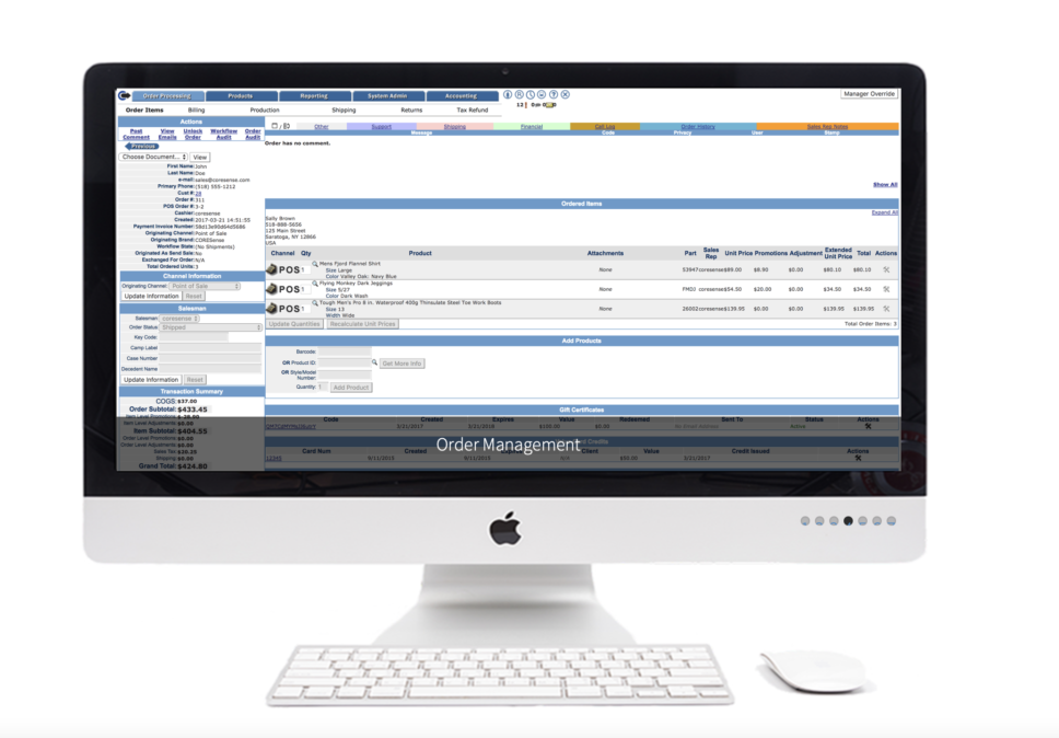 CORESense: inventory control software review - Accurate Reviews